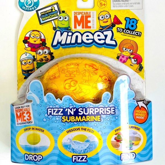 Toys | Despicable Me Series One Mineez Fizz N Surprise Submarine Brand ...
